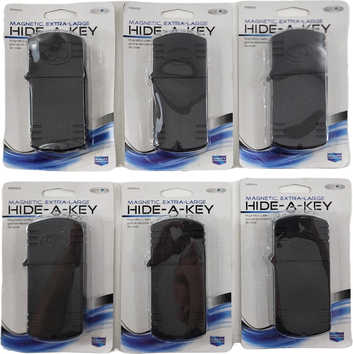 Lot of 6 Custom Accessories 55559 Large Black Hide A Key Magnetic Key ...