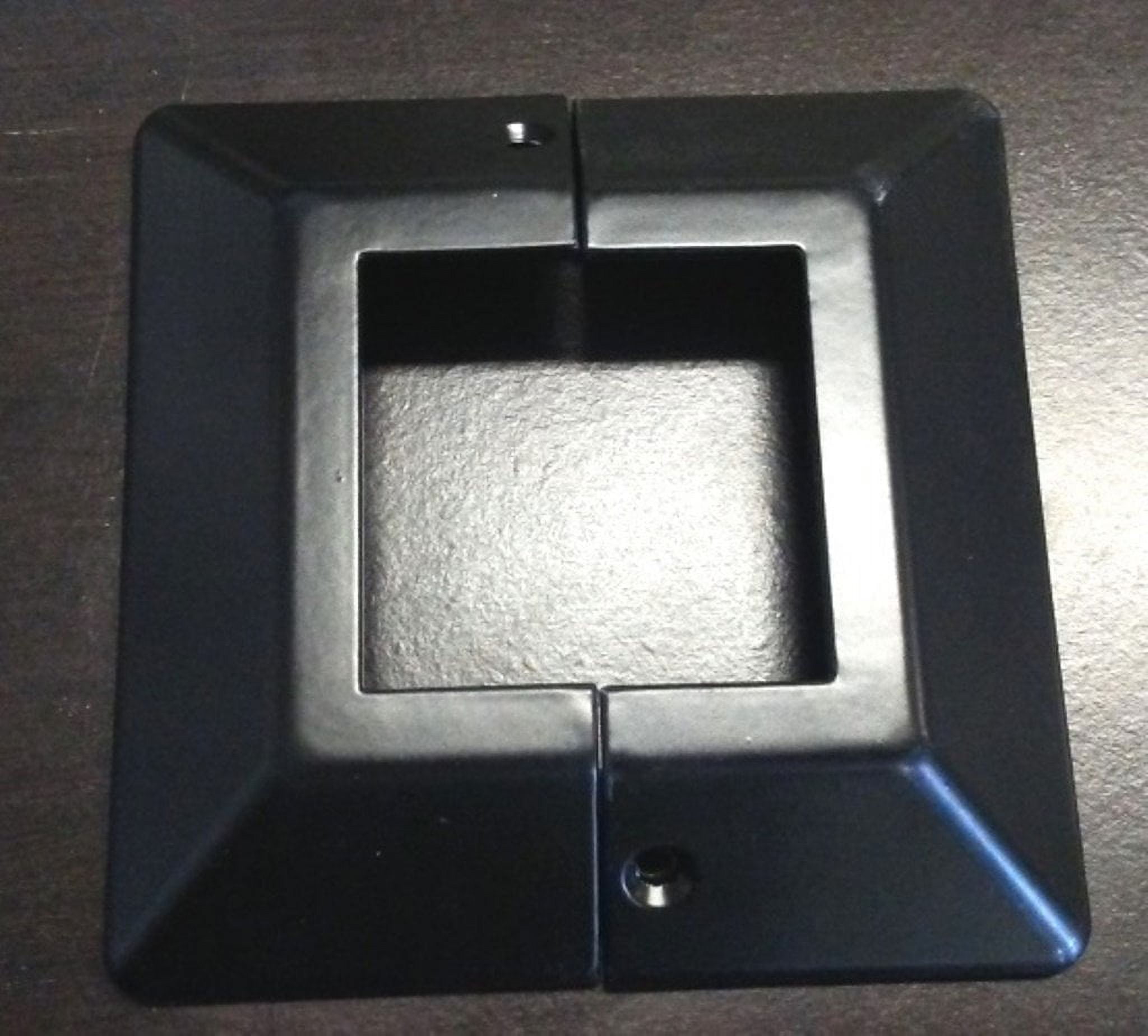 Lot of 6 Two Piece Aluminum Post Base Cover- Low Profile for 2" Post ...