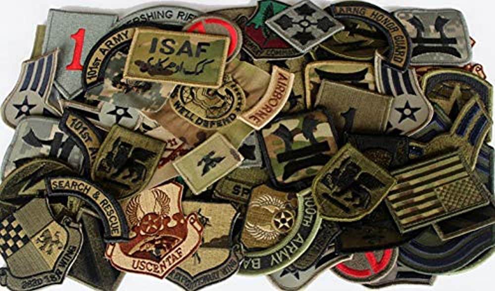 Lot of 60 Assorted US Military Army & Air Force Unit Insignia Subdued ...