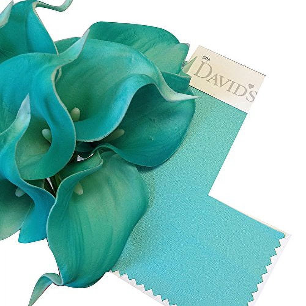 Lot of 60-Real Touch calla lilies (Spa(Aqua)) - Walmart.com