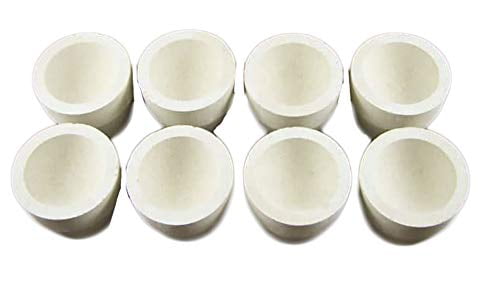 Lot of 8 - # 8AM Mabor Cupel 1-3/4" Gold-Assay-Smelting-Refining ...