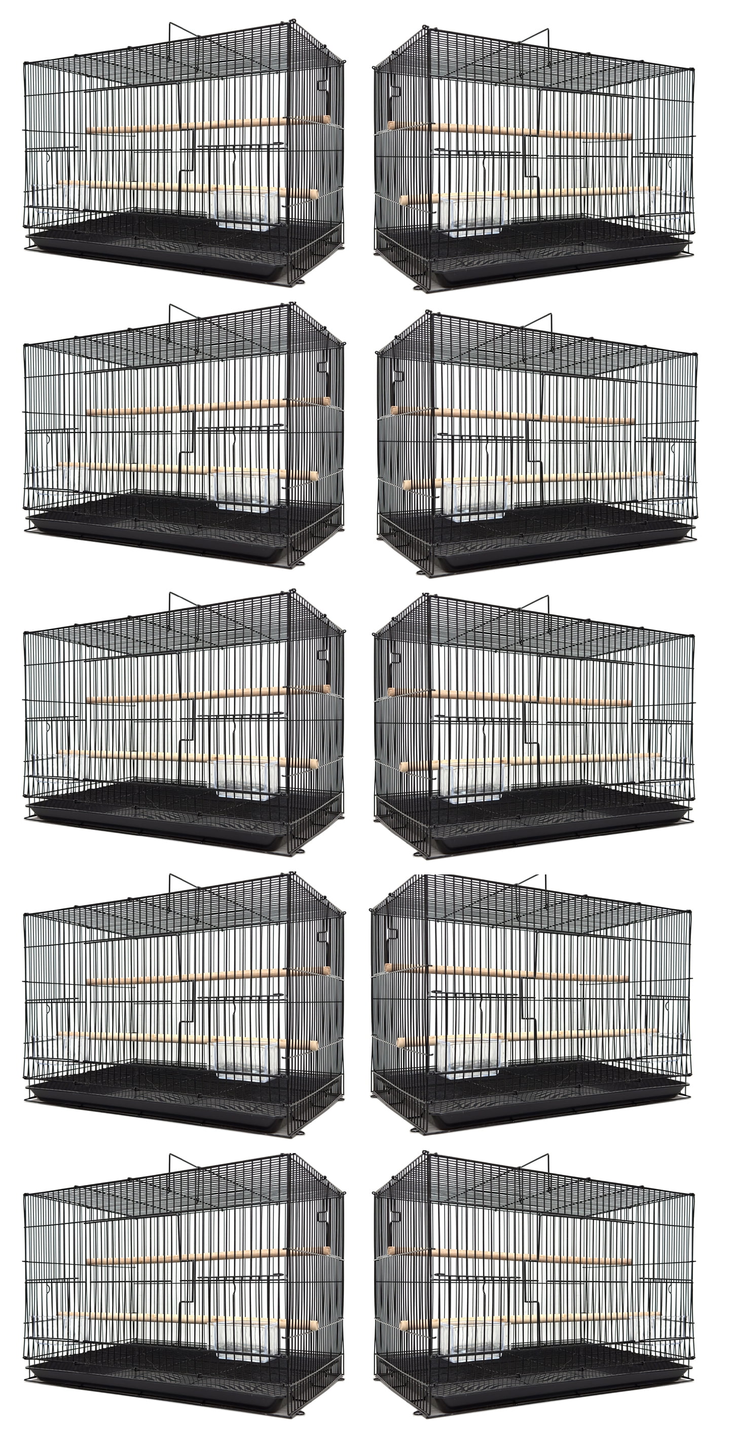 LOT of TEN of 20"x14"x14"H Breeding Breeder Bird Flight Cages With Side ...