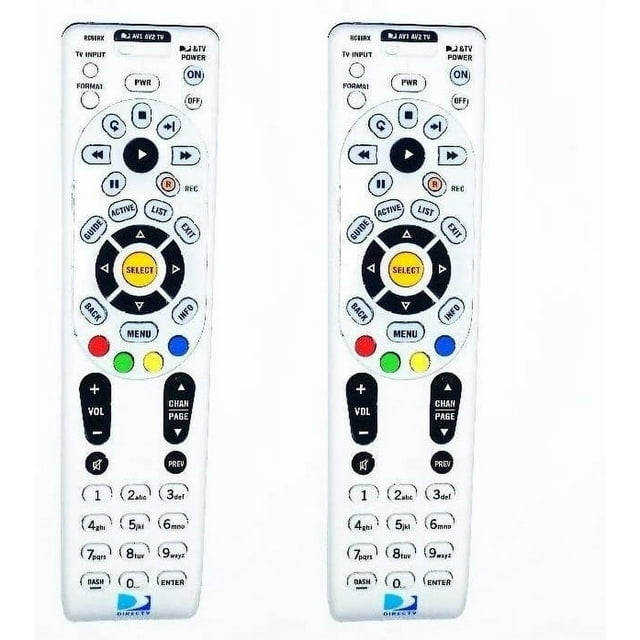 DIRECTV RC66RX RF Universal Remote Controls - Two Pack with Batteries ...