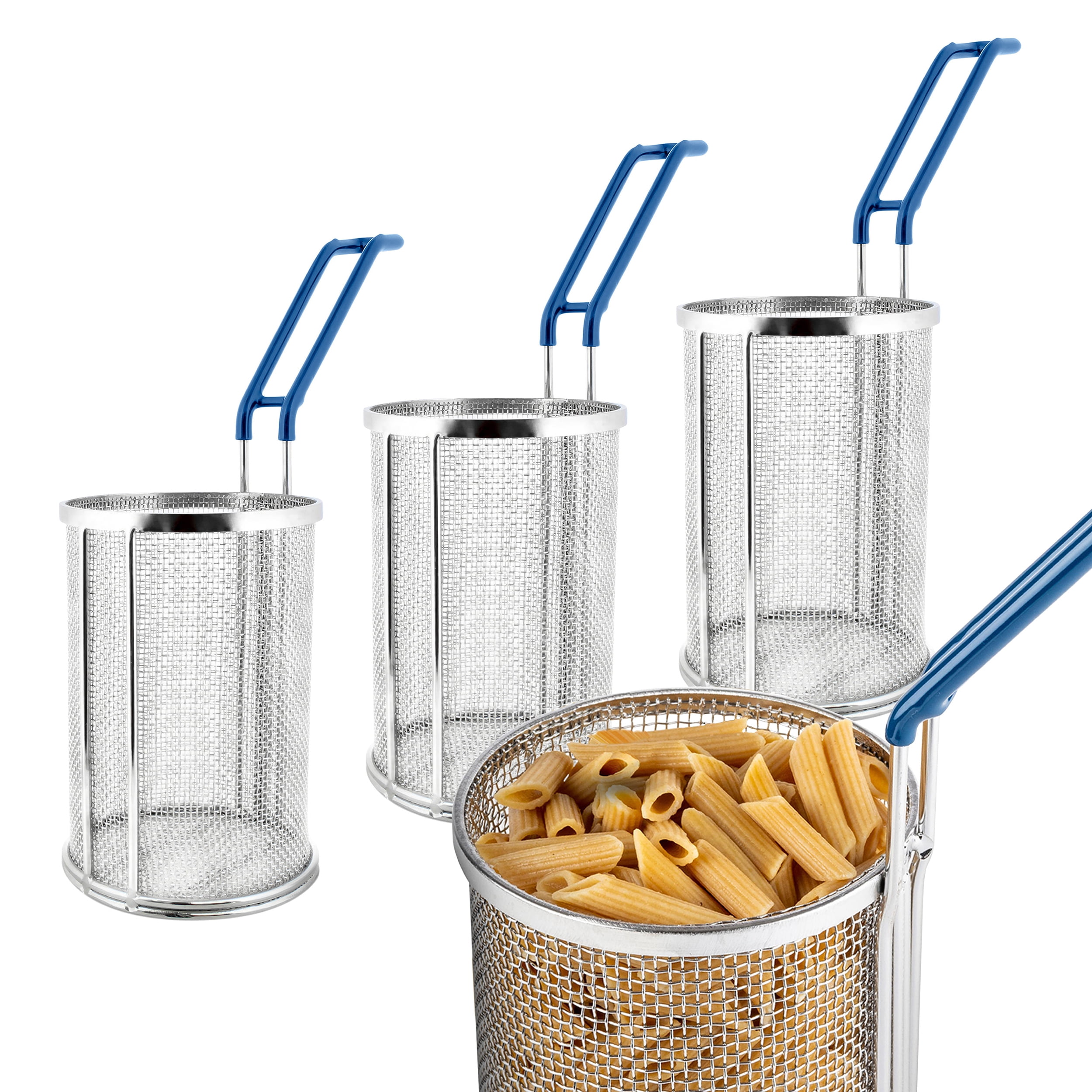 Lot45 Kitchen Strainer Basket 3pk - Stainless Steel Spaghetti and Pho ...