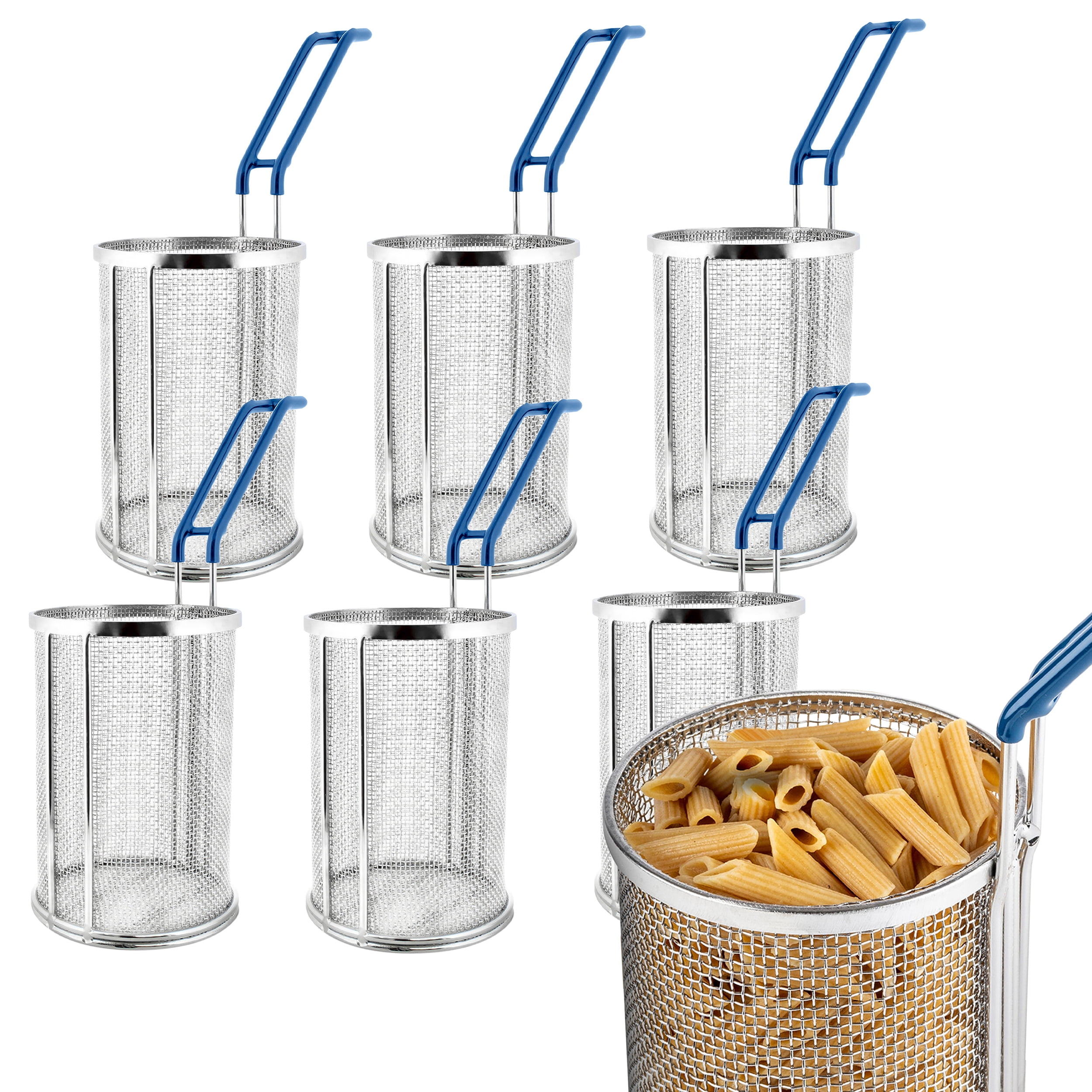 Lot45 Kitchen Strainer Basket 6pk - Stainless Steel Spaghetti and Pho ...