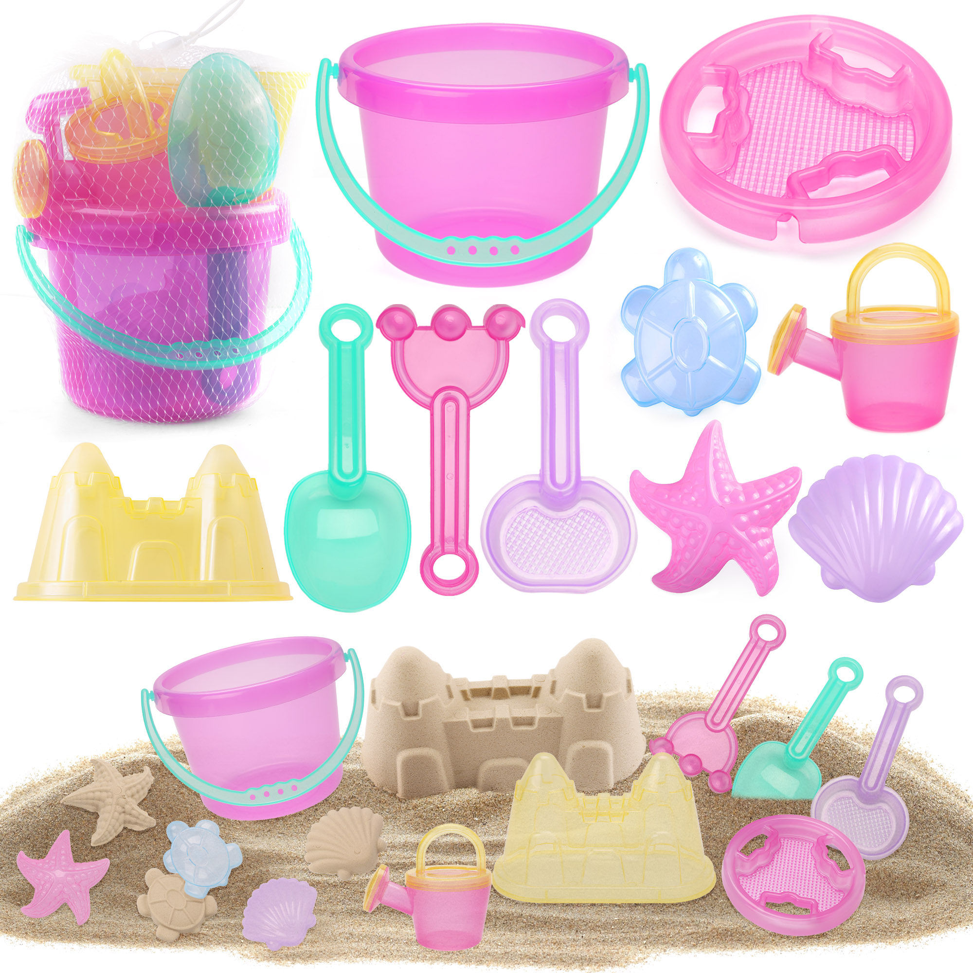 Play Day Amloid Beach Toys, 14 Piece - Walmart.com