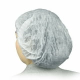 LotFancy Disposable Hairnet Bouffant Cap, 100Pcs, Non Woven, Kitchen ...
