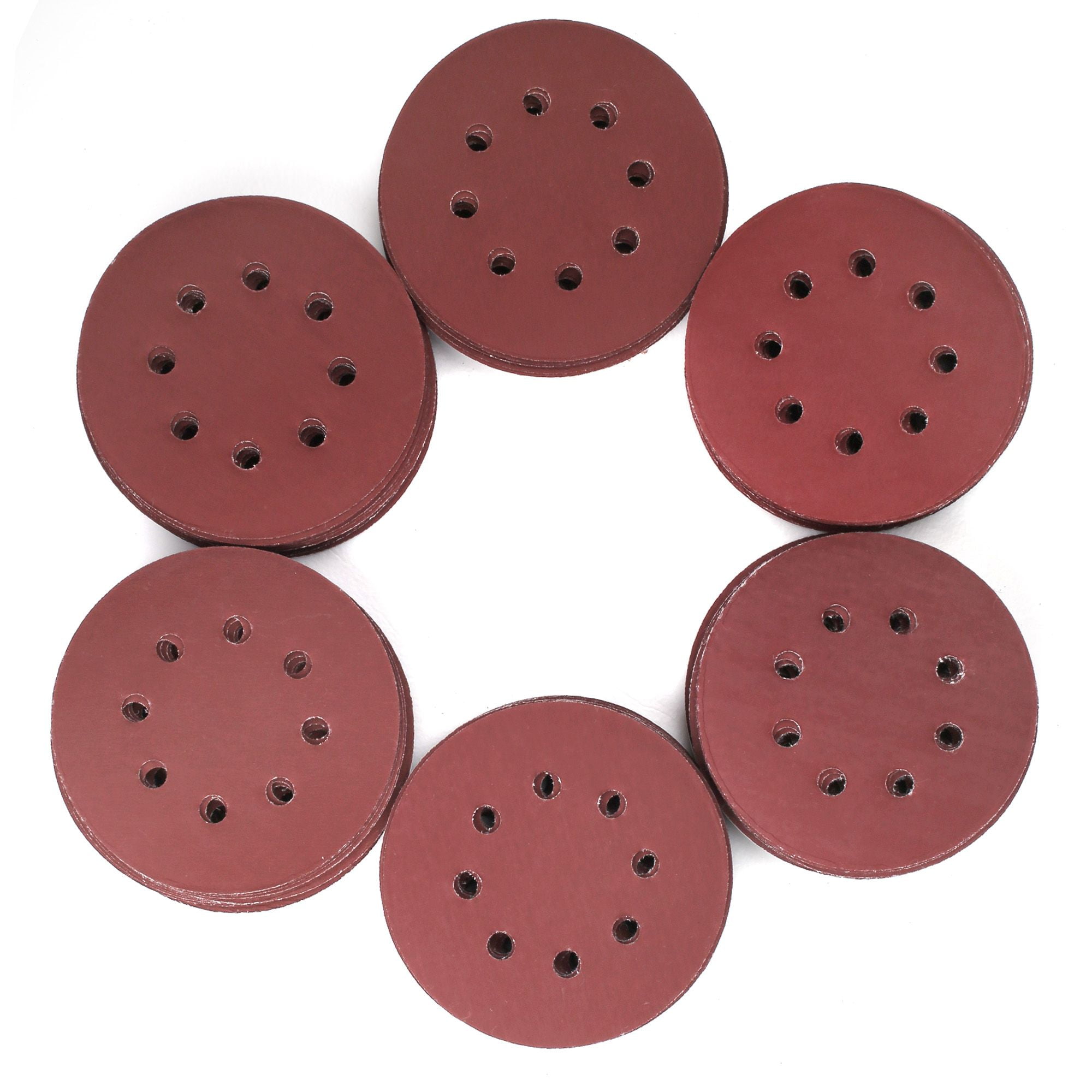 LotFancy 120 Pcs 5 in 8 Holes Sanding Discs, 1000-3000 Grit Sandpaper ...