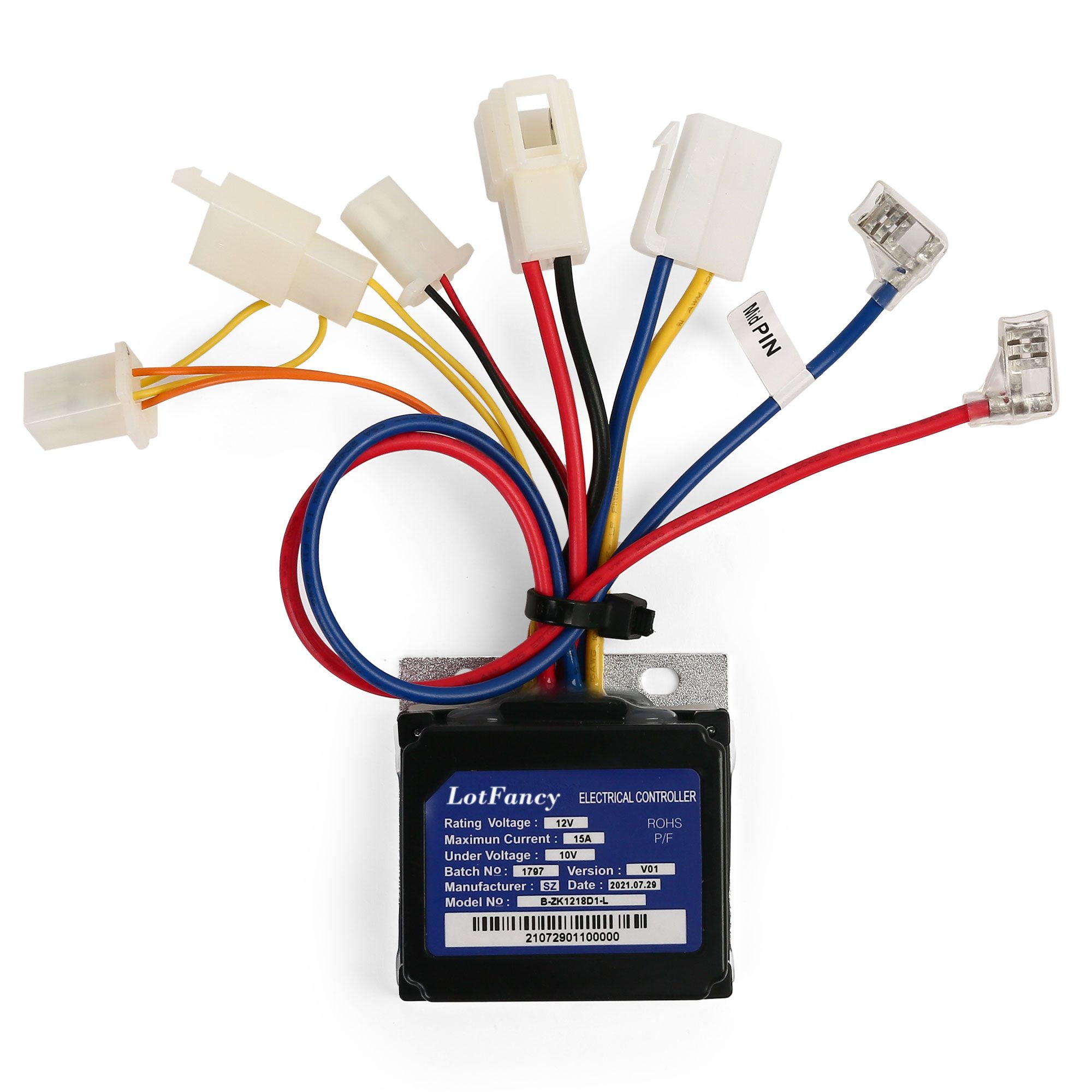 LotFancy 12V Electrical Controller for Razor MX250 with 7 Connectors ...