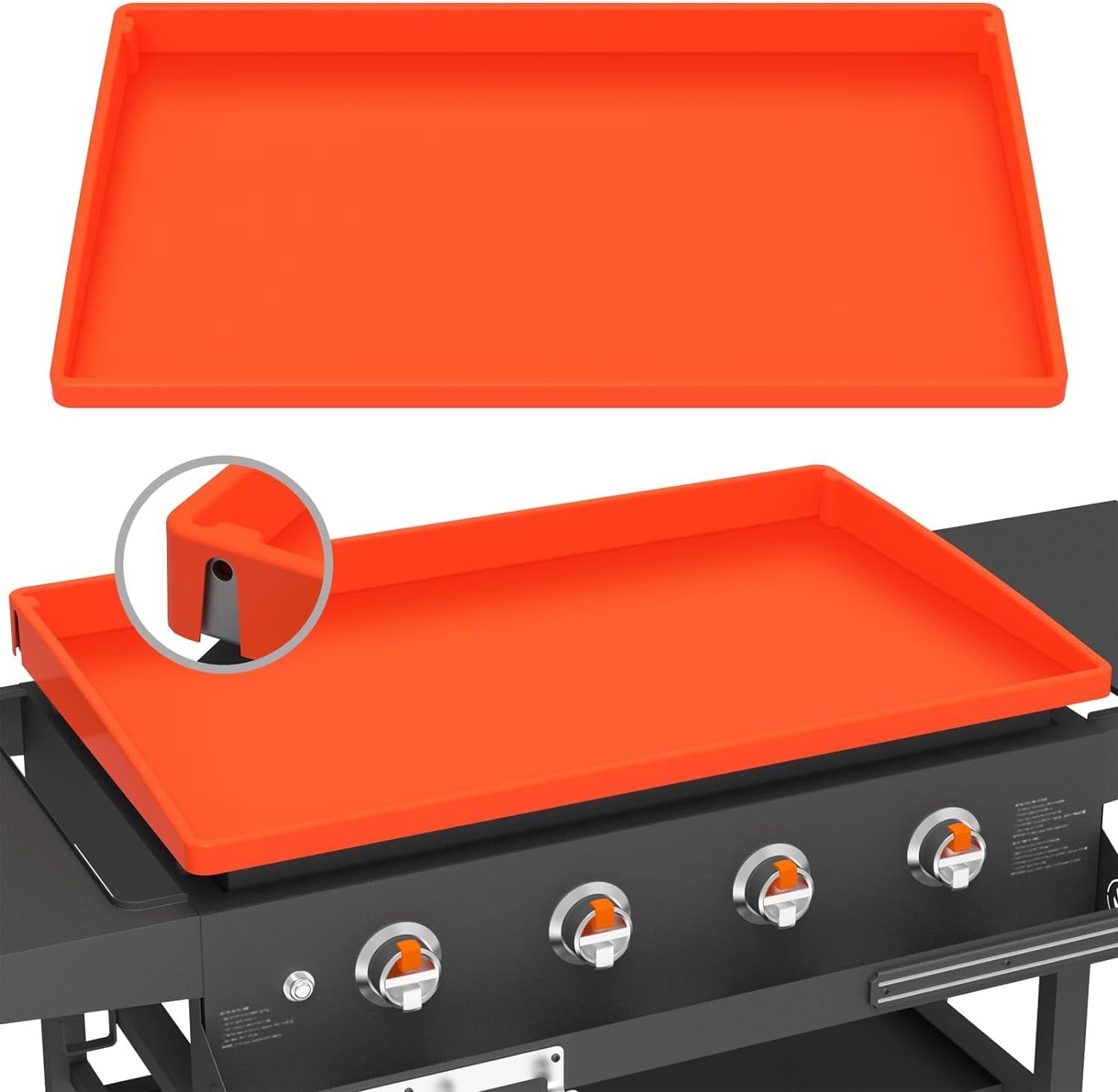 LotFancy Silicone Griddle Cover for Blackstone 28-inch Heavy Duty Food ...