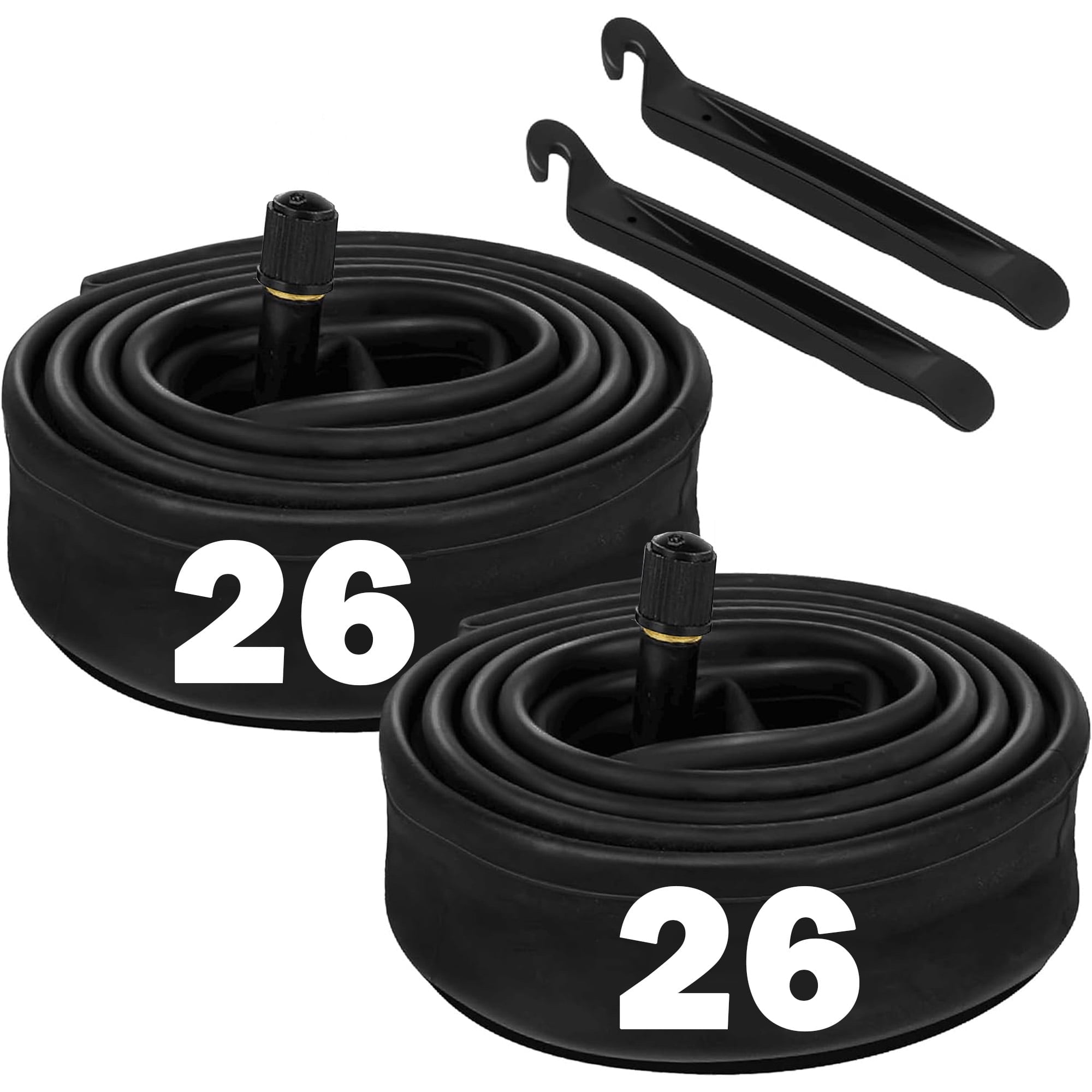 LotFancy 2Pcs 26 x 2.125/2.35/2.40 Bike Inner Tubes for Mountain Bike ...