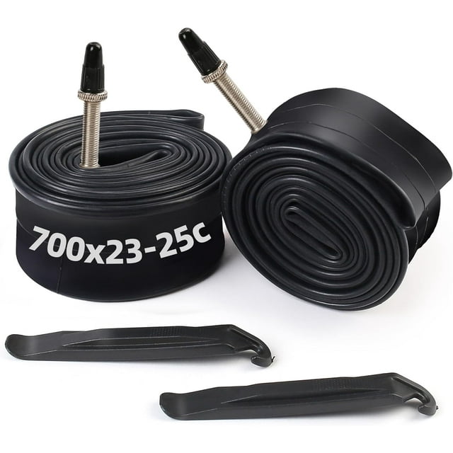 LotFancy 2Pcs 28 in 700x23-25c Bike Inner Tubes with 42mm Presta Valve ...