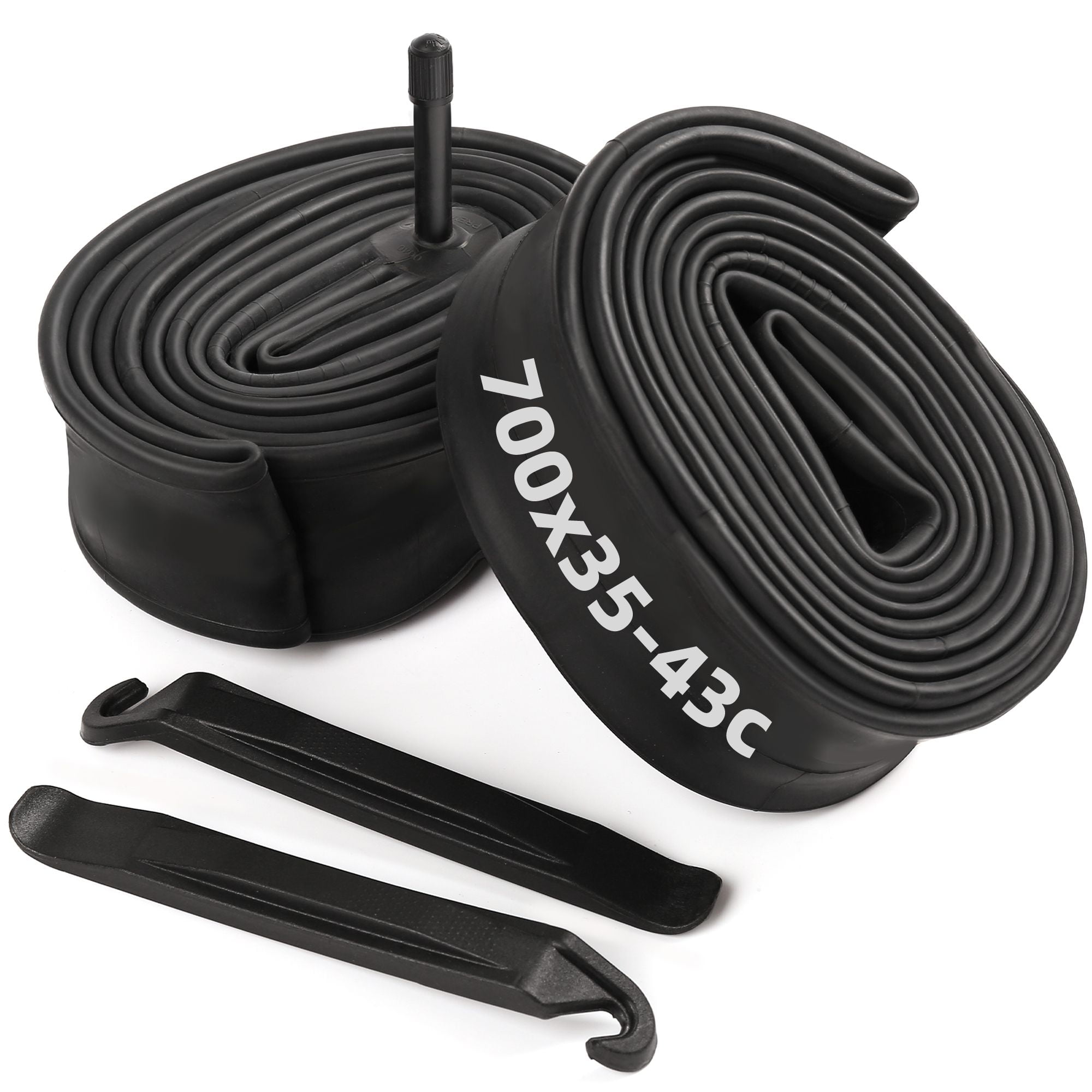 LotFancy 28in Bicycle Inner Tubes, 700x35/43c, 2Pcs, 48mm Schrader ...