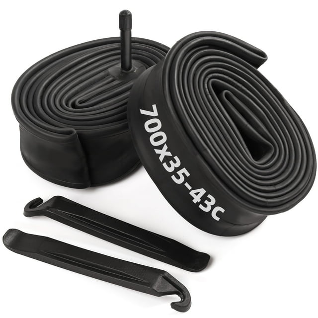 LotFancy 28in Bicycle Inner Tubes, 700x35/43c, 2Pcs, 48mm Schrader ...