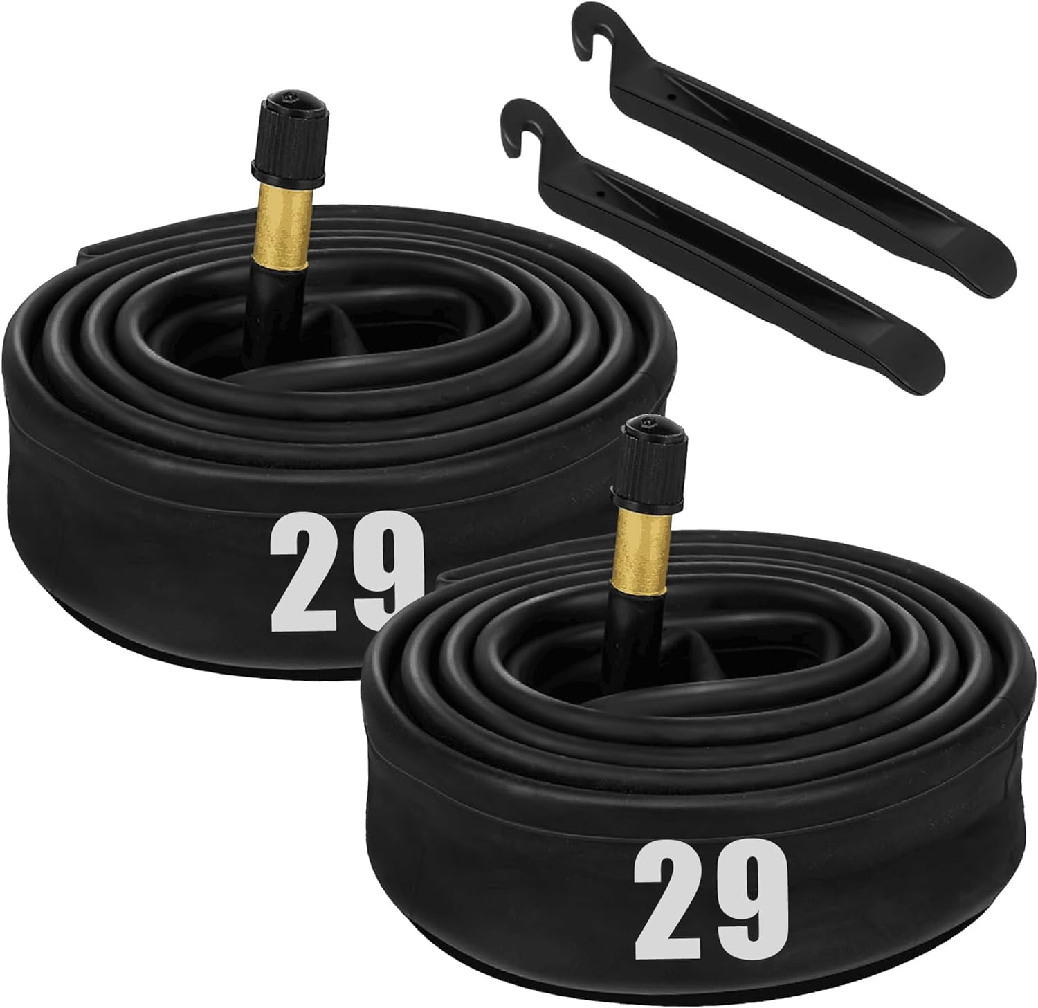 LotFancy Heavy Duty 29 x 1.75/1.95 Bicycle Inner Tubes, 2Pcs for Mountain Bike, 32mm Schrader ...