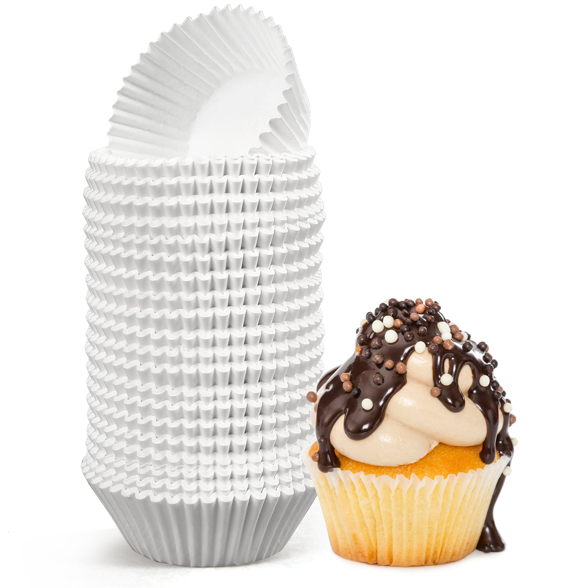 LotFancy White Standard Cupcake Liners 500Pcs Baking Cups for Cupcakes ...