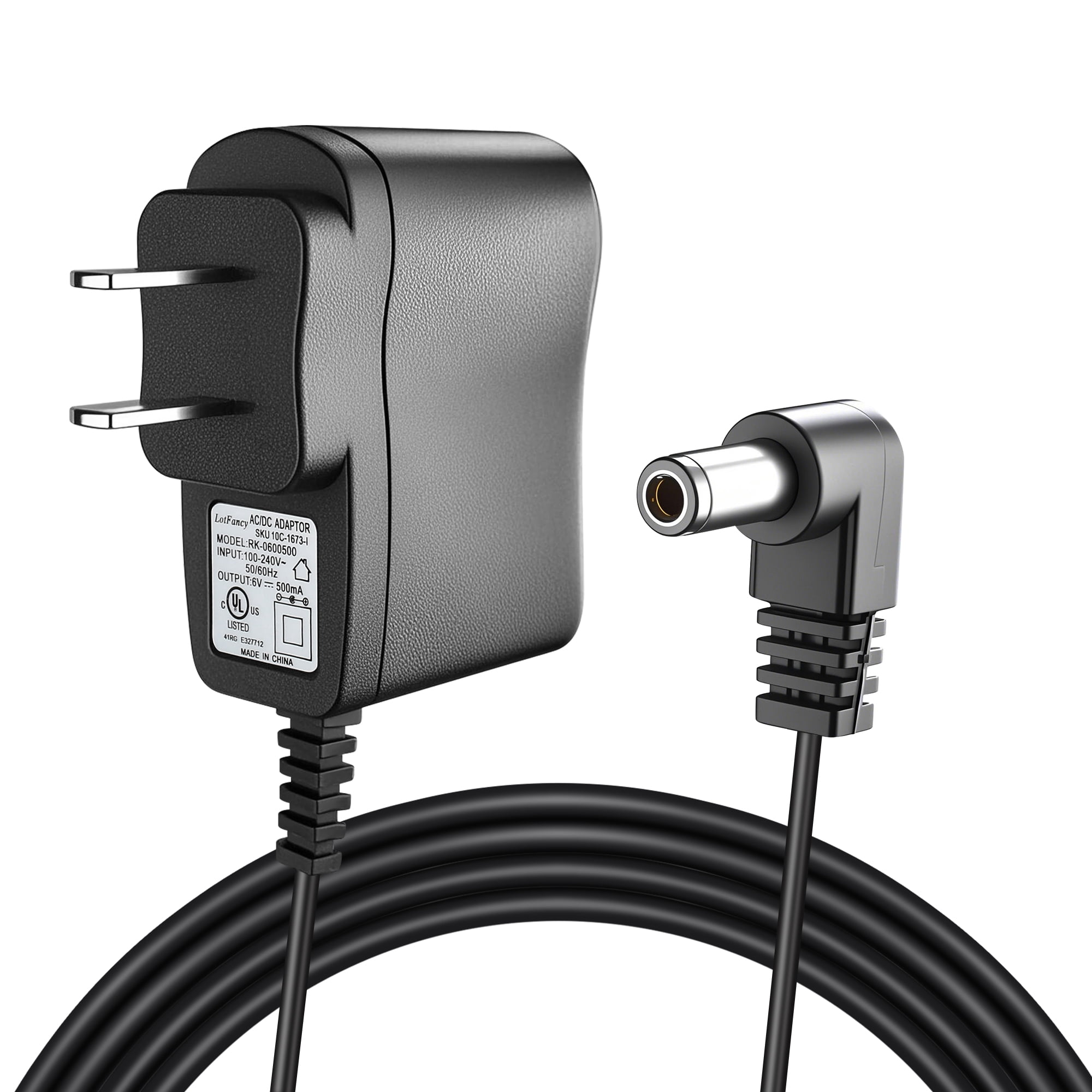 LotFancy 6V Power Supply Adapter for iTouchless Trash Can 2.5 to 23 ...