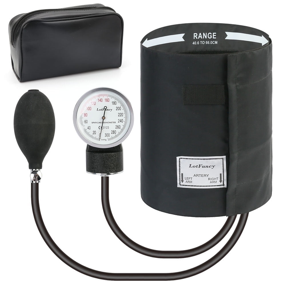 LotFancy Aneroid Sphygmomanometer, Manual Blood Pressure Cuff, Adult X ...