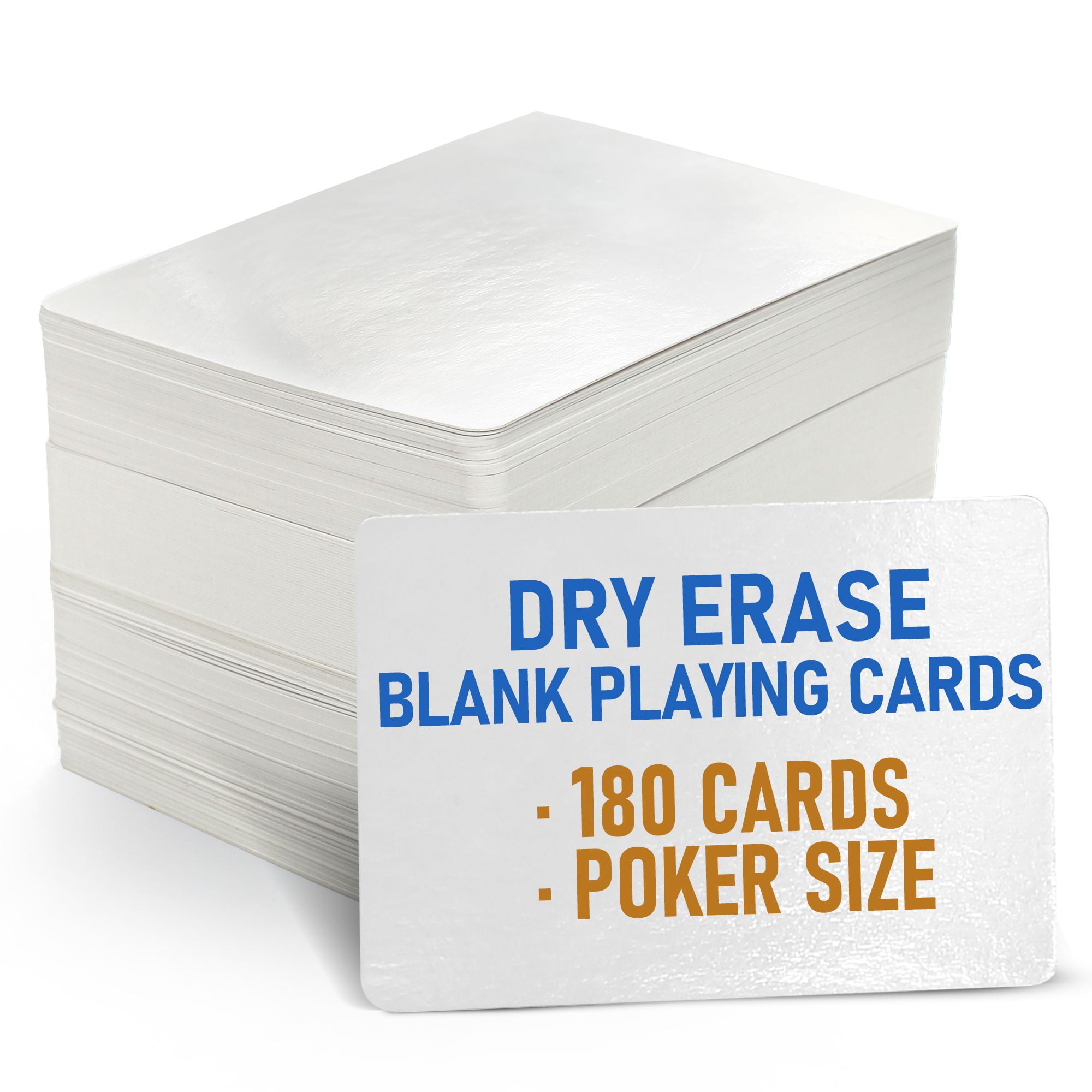 LotFancy 180Pcs Dry Erase Playing Cards, Reusable Blank Flash Cards for ...