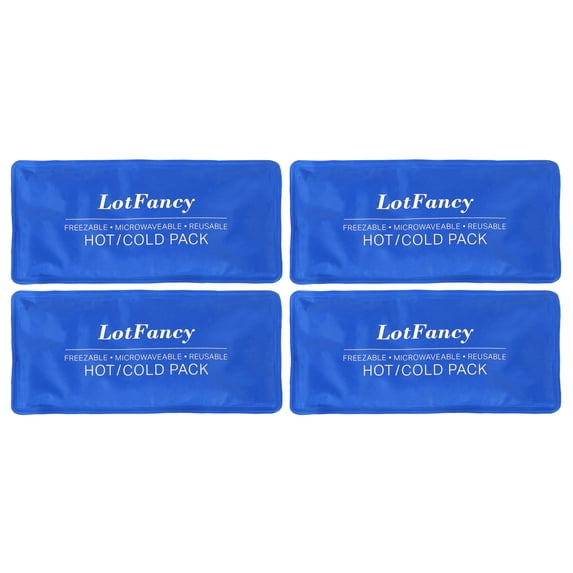 LotFancy Ice Pack for Injuries, 4 Pcs Reusable Soft Hot Cold Gel Pack ...