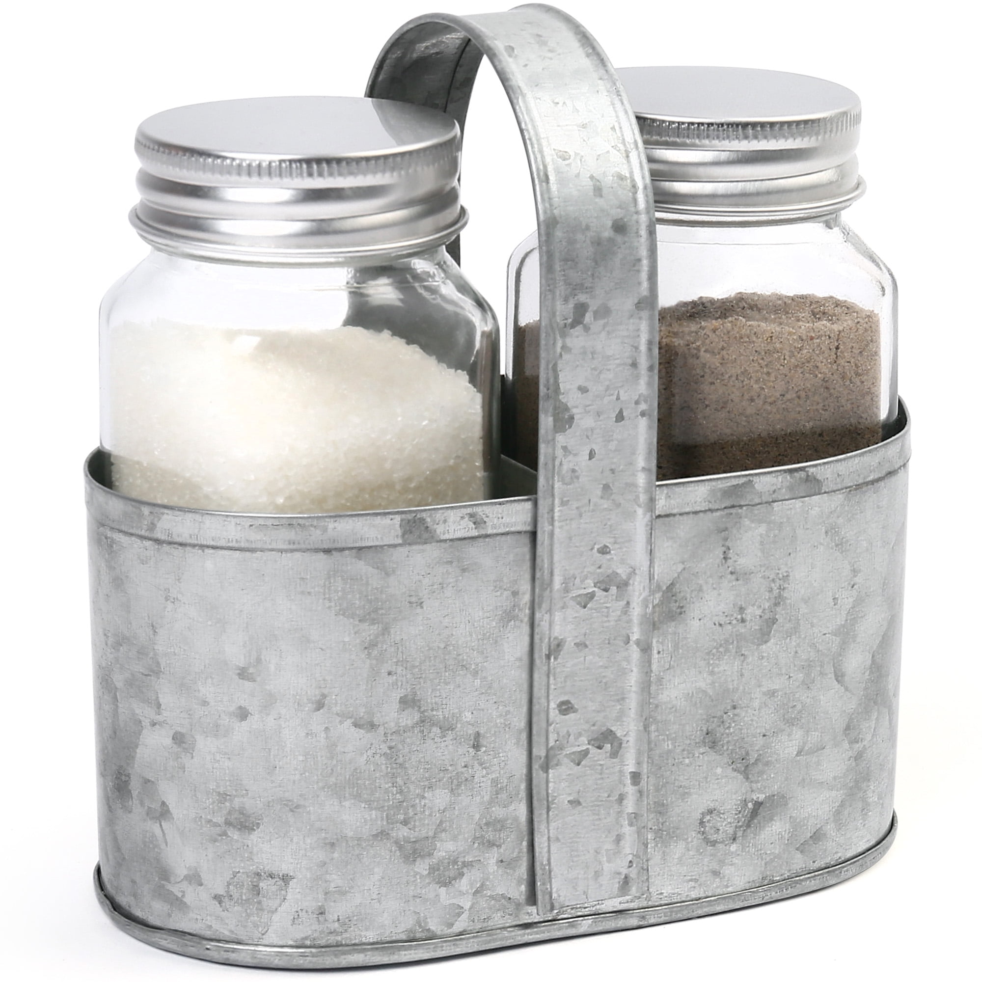 LotFancy Farmhouse Salt and Pepper Shakers Set, Glass Bottles ...