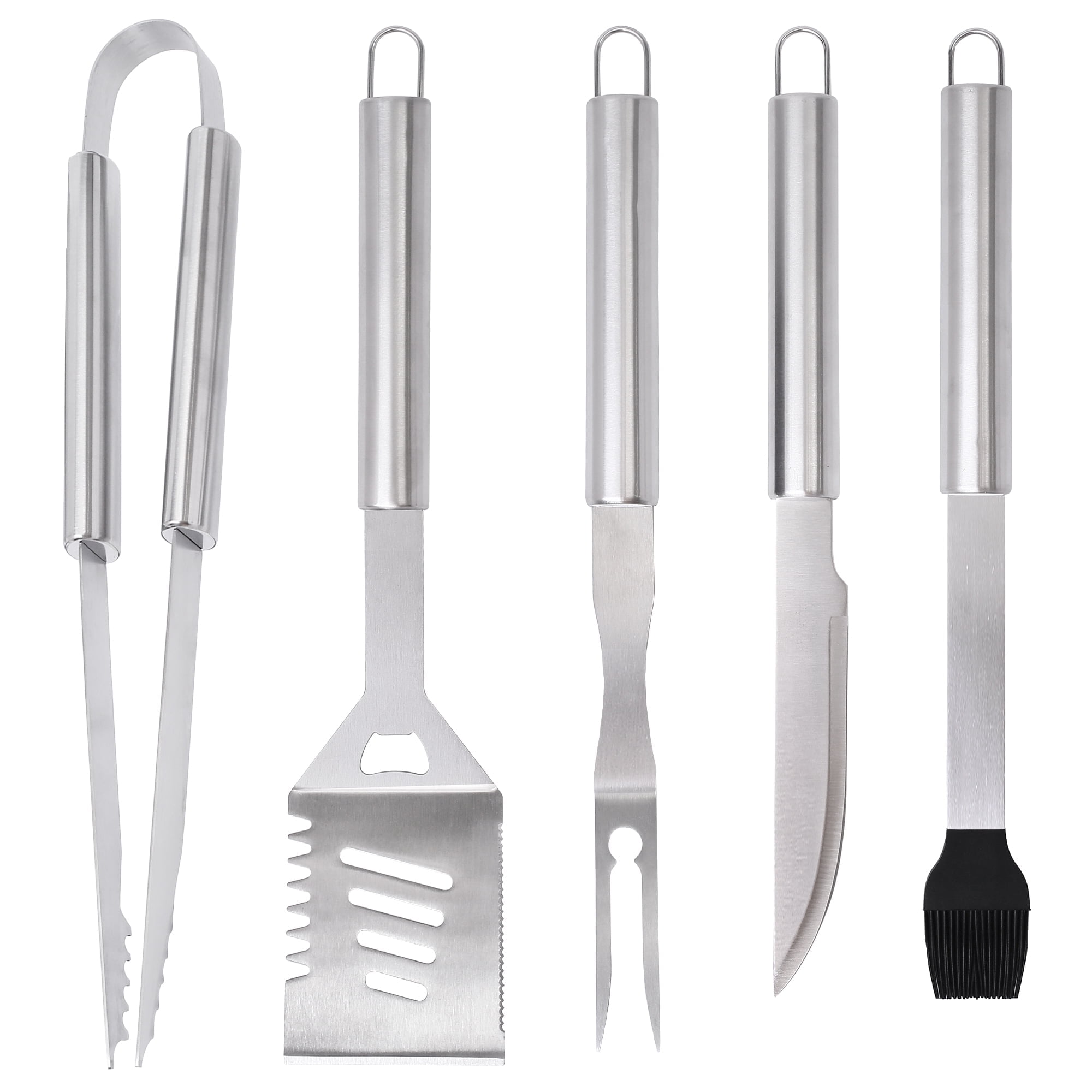 LotFancy Grill Accessories Set, 5Pcs BBQ Barbeque Tools, Spatulas ...
