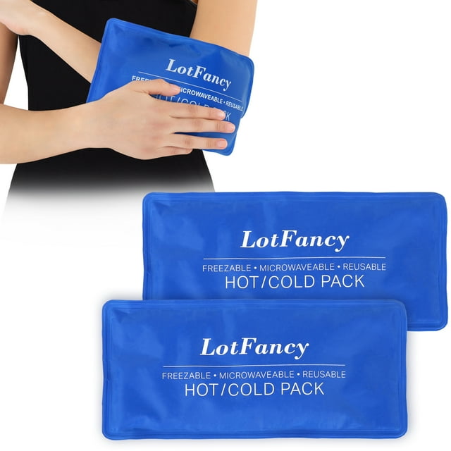 LotFancy Hot Cold Packs for First Aid, Reusable Gel Ice Packs for ...