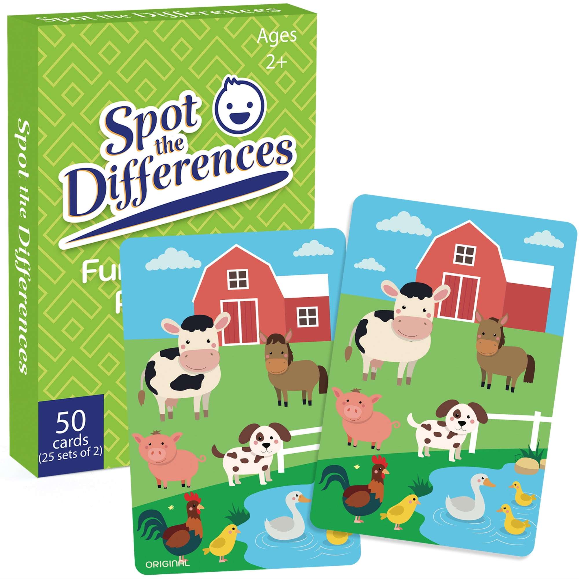 LotFancy Matching Game, Spot The Differences Card Game for Kids 2 ...