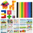 BenBen Math Linking Cubes, Manipulatives Number Counting Block with 30 ...