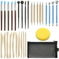LotFancy Polymer Clay Tools, 30Pcs Modeling Clay Plastic Tools Set with ...