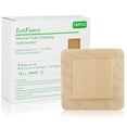 LotFancy Silicone Foam Dressing, 4x4 in, 10 Count, Adhesive Wound ...
