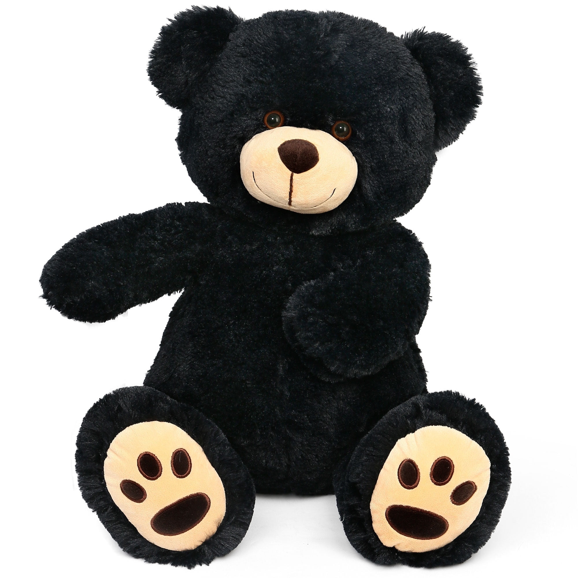 LotFancy Large 20in Black Teddy Bear Stuffed Animal, Plush Toy Gift for ...