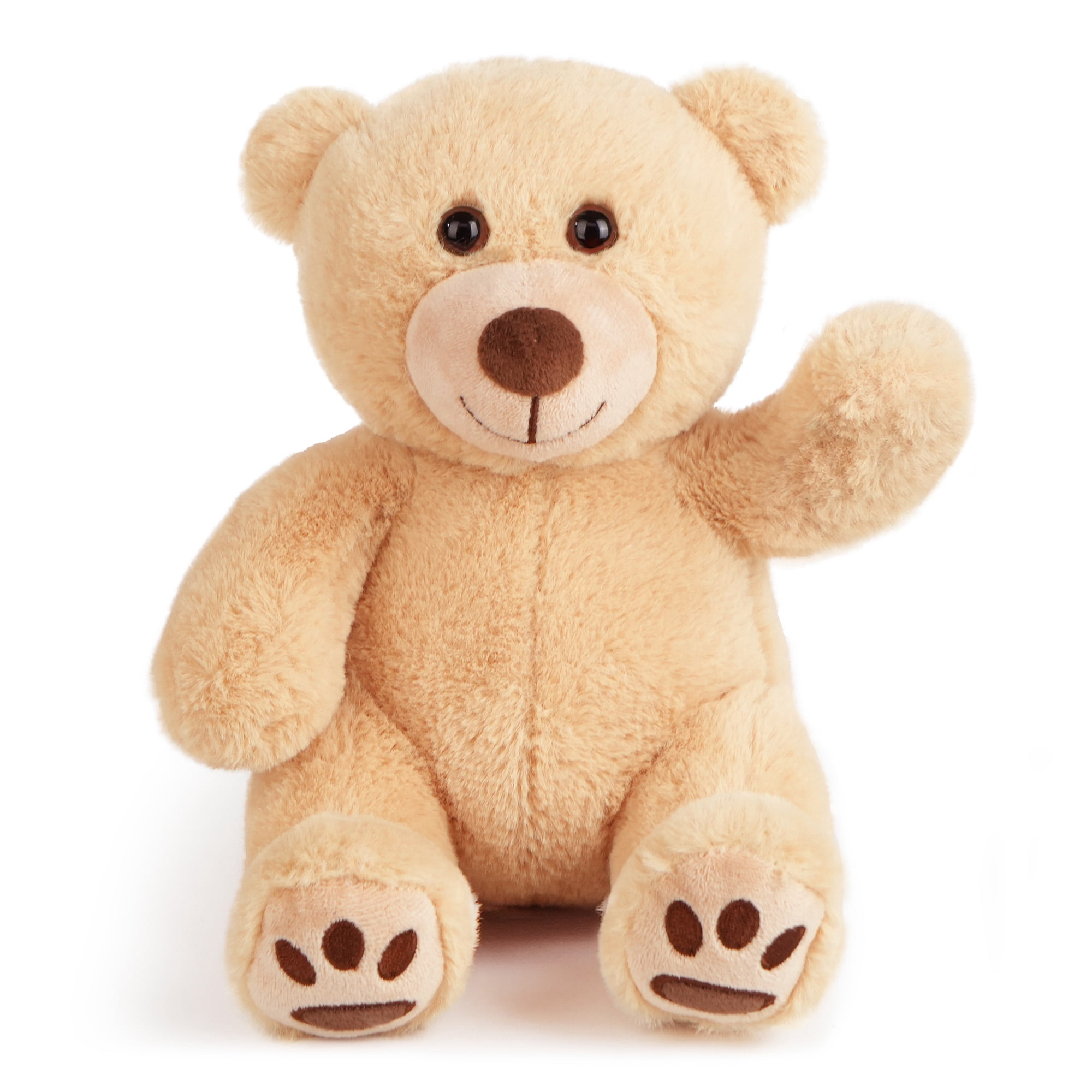 LotFancy 10in Plush Brown Teddy Bear, Stuffed Animal, Valentine's ...