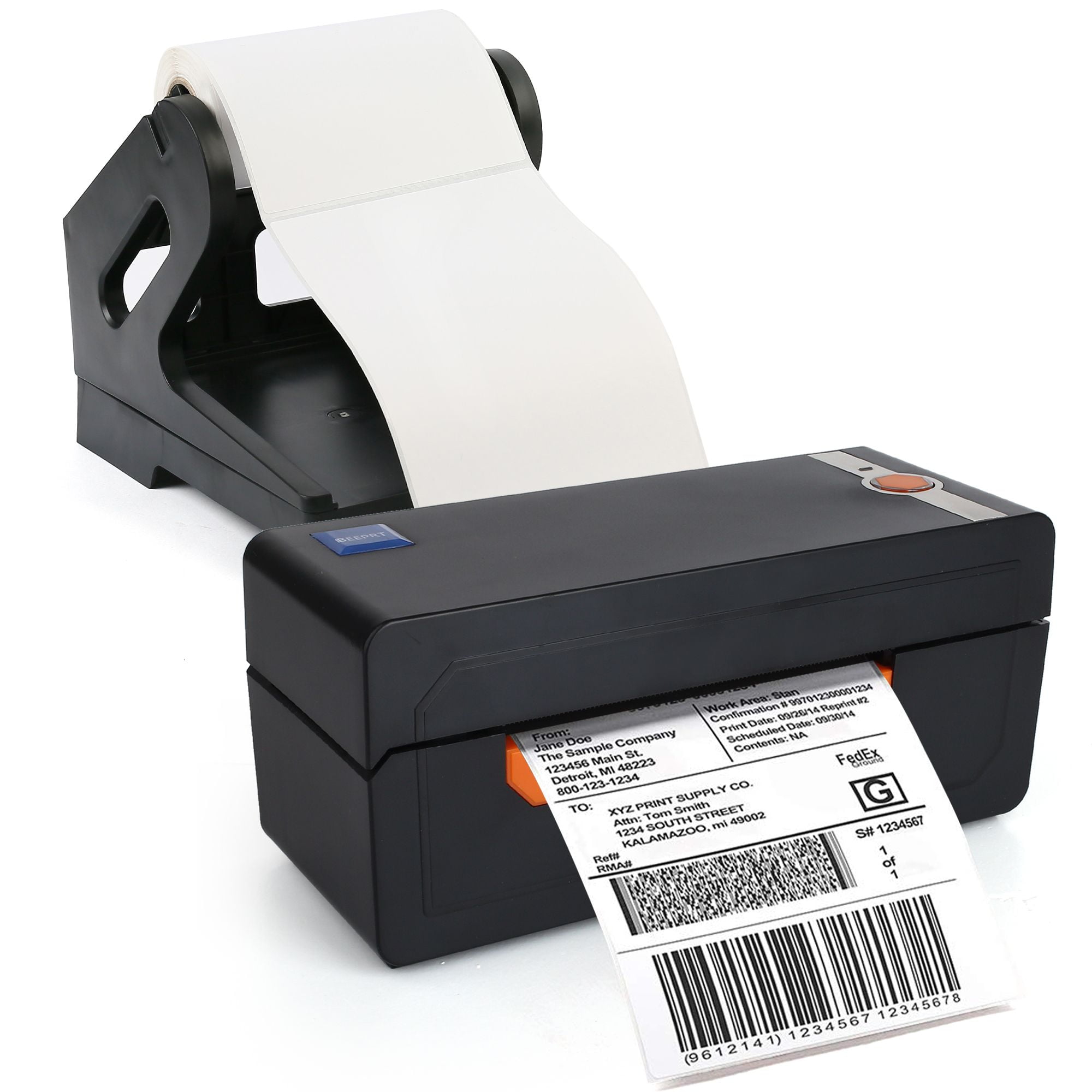 LotFancy Thermal Label Printer, 4x6 Shipping Label Printer with Holder ...