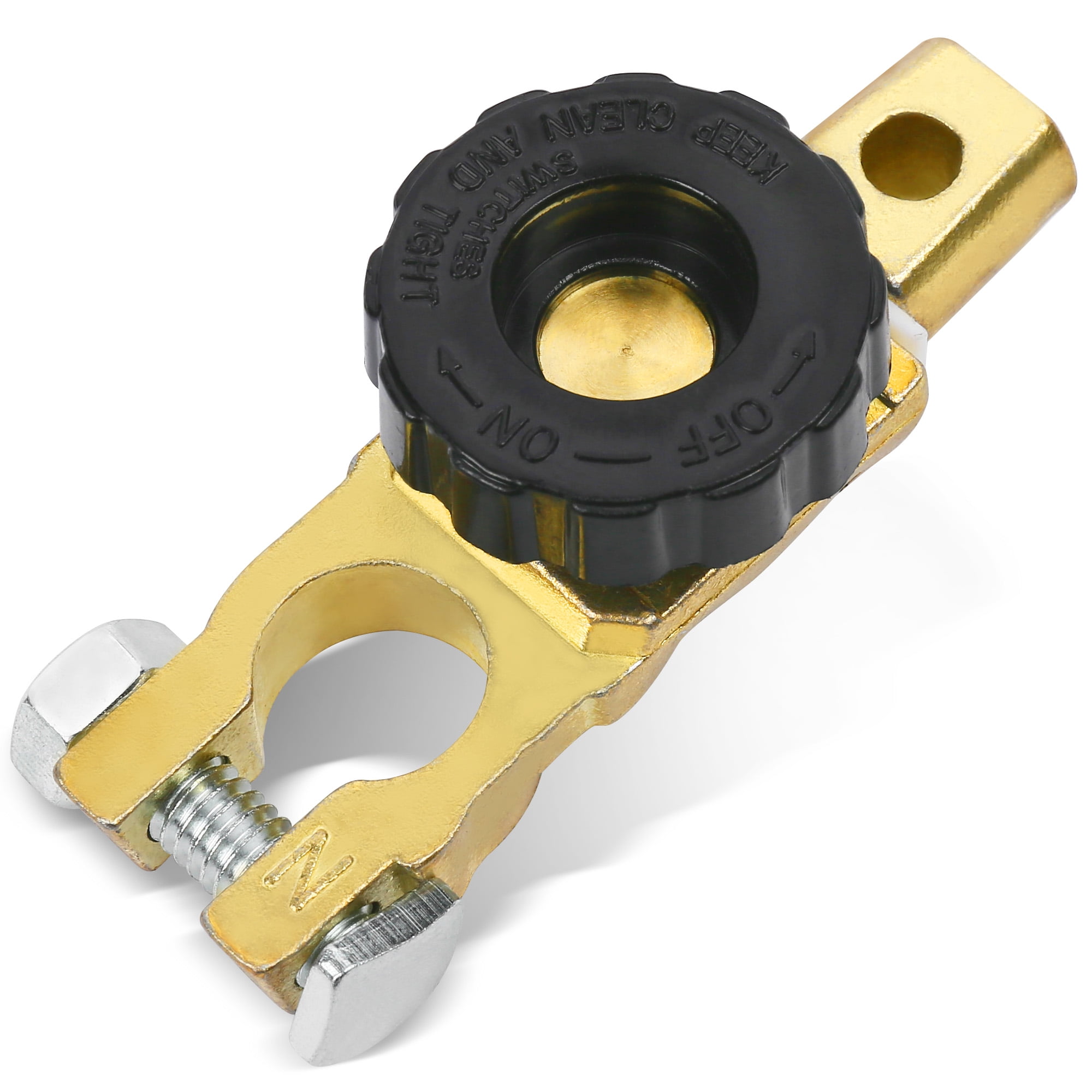 LotFancy Top Post Battery Master Disconnect Switch, 12V 24V Battery ...