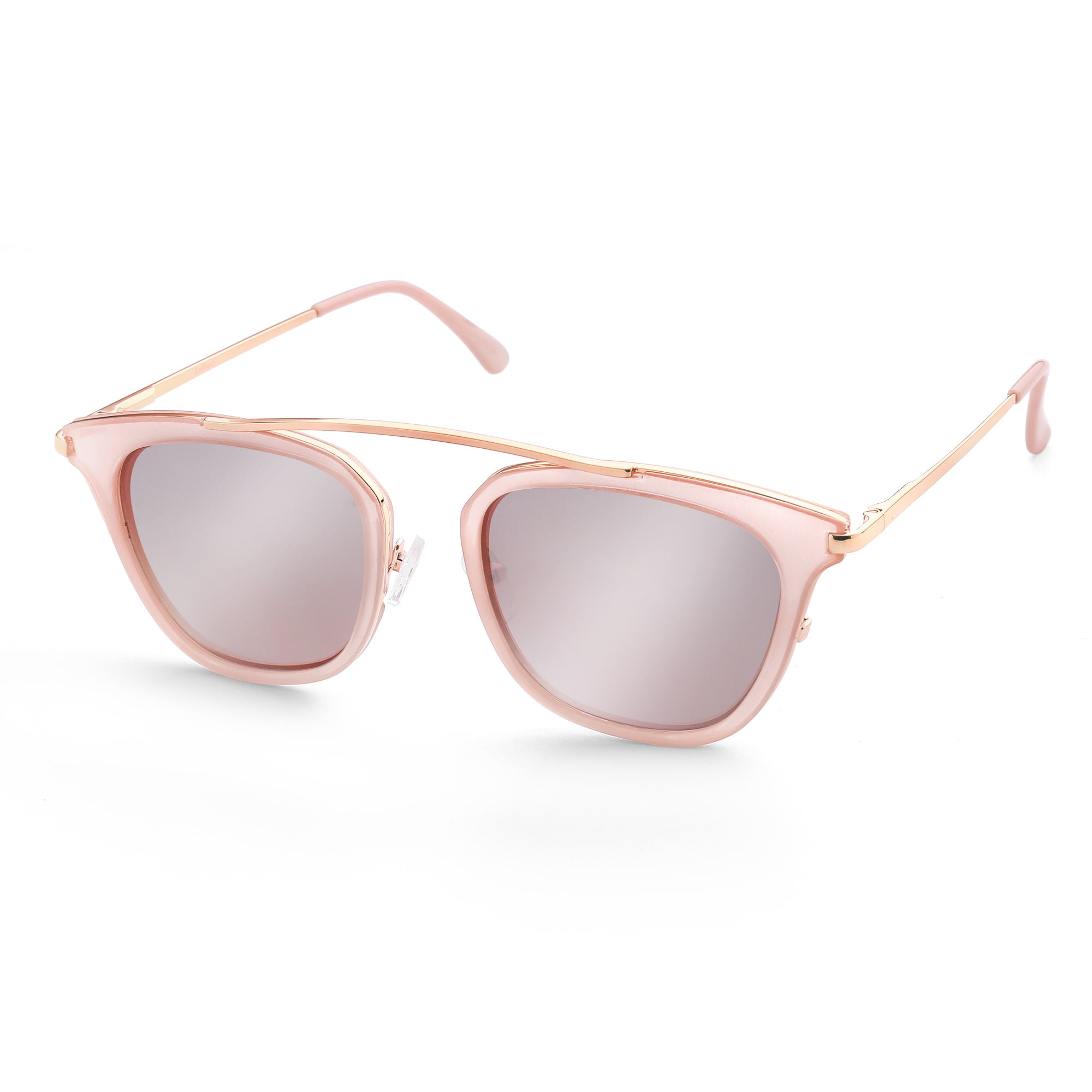 LotFancy Vintage Square Sunglasses with Case for Women, Retro UV ...
