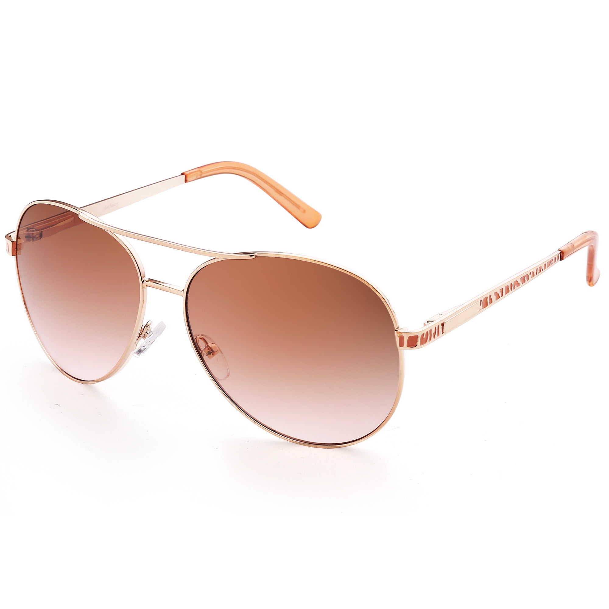 LotFancy Women's Aviator Sunglasses, UV400 Polycarbonate Shatterproof ...