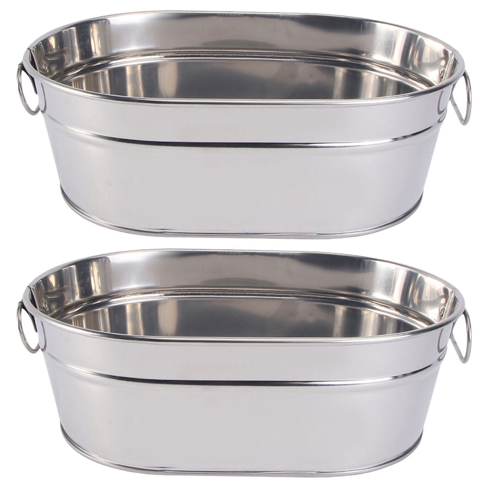 Lotatory 2pcs Seafood Barrel Container Hotel Restaurant Ice Cube Bucket ...