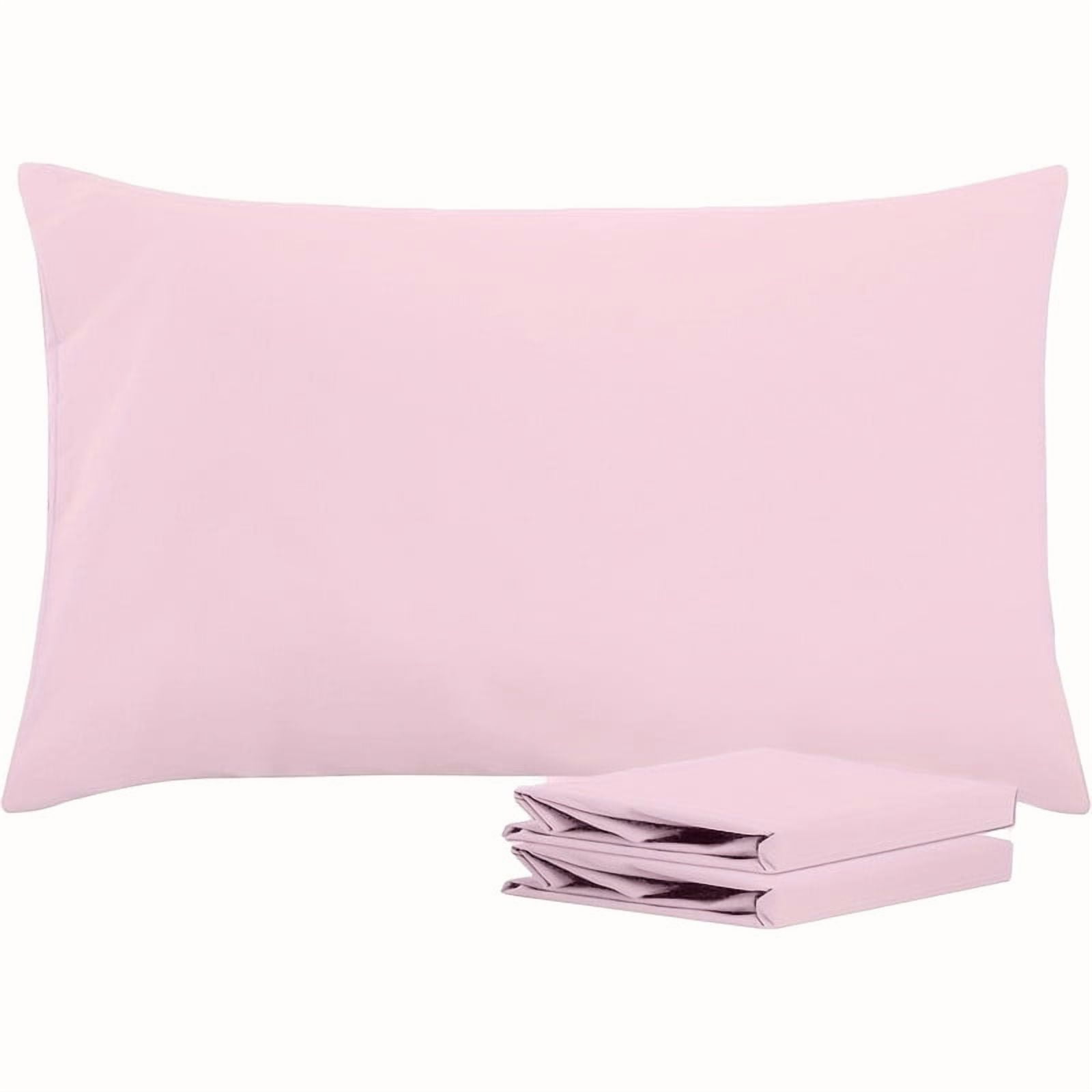 Lotechicw Pillowcase Set, Double Brushed Microfiber, Ultra Soft, Pink ...
