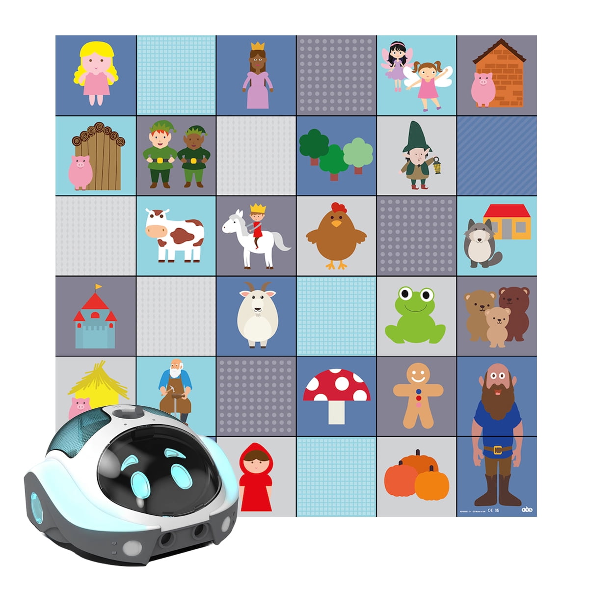 Loti-Bot Coding Robot with Fairy Tale Mat Bundle Pack - Programmable ...