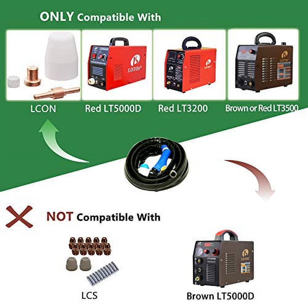 Lotos CL133 Plasma Cutting Torch 3 Prong Switch Connector for Red Color LT5000D, LT3500, LT3200 ...