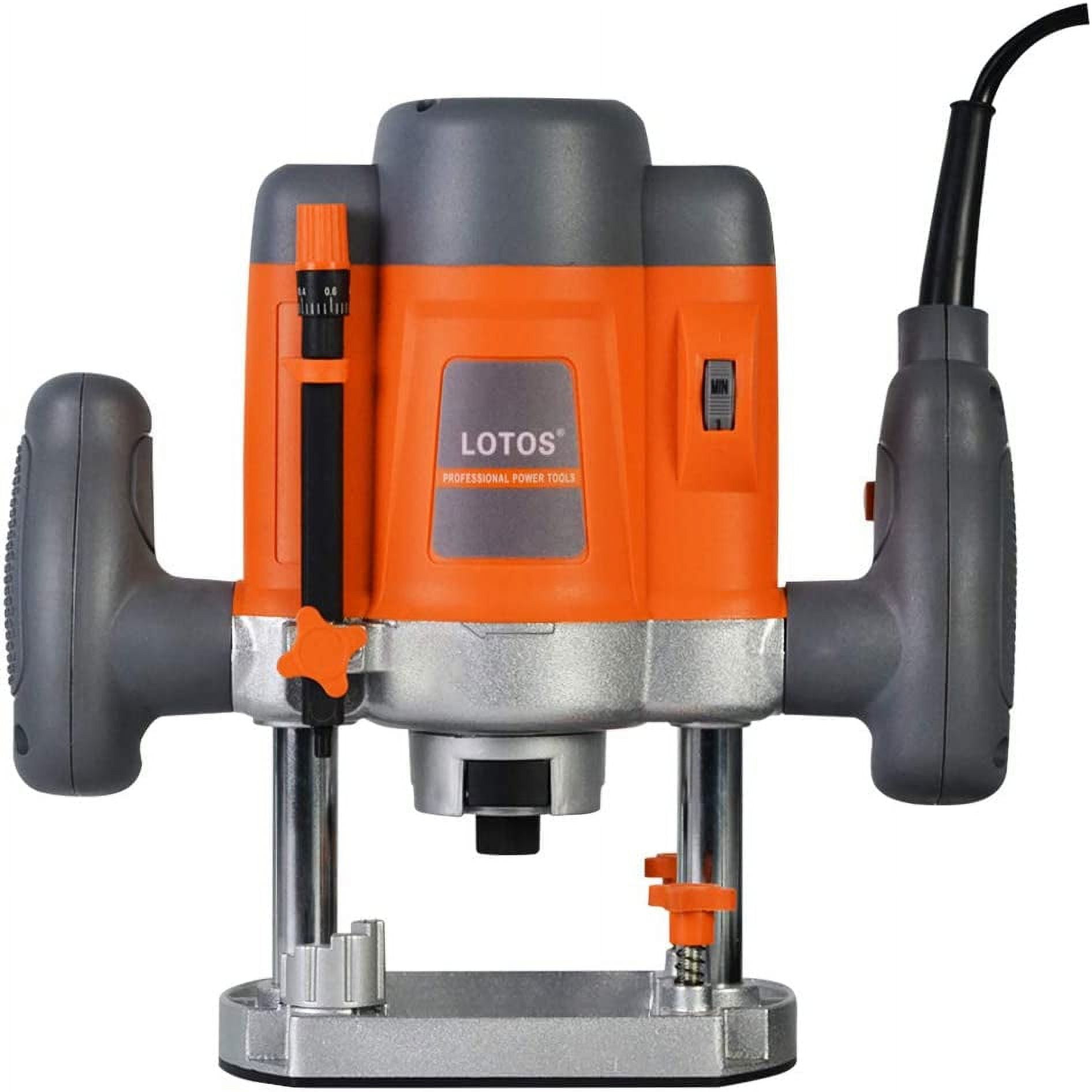 Lotos ER001 Electric Plunge Wood Router with Edge, 110/120V - Walmart.com