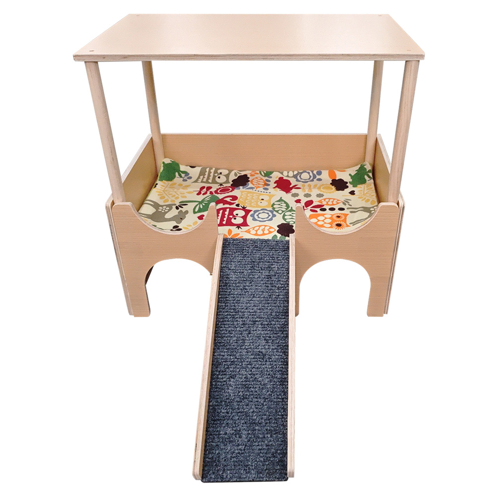 Lotpreco 2-Tier Guinea Pig Castle Wooden Small Animal House with Stairs ...