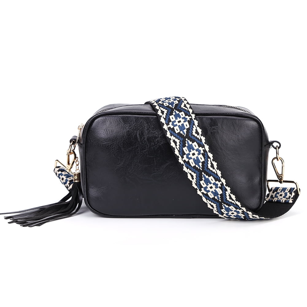 Lotpreco Crossbody Bag for Women Genuine Leather Wide Strap Shoulder ...
