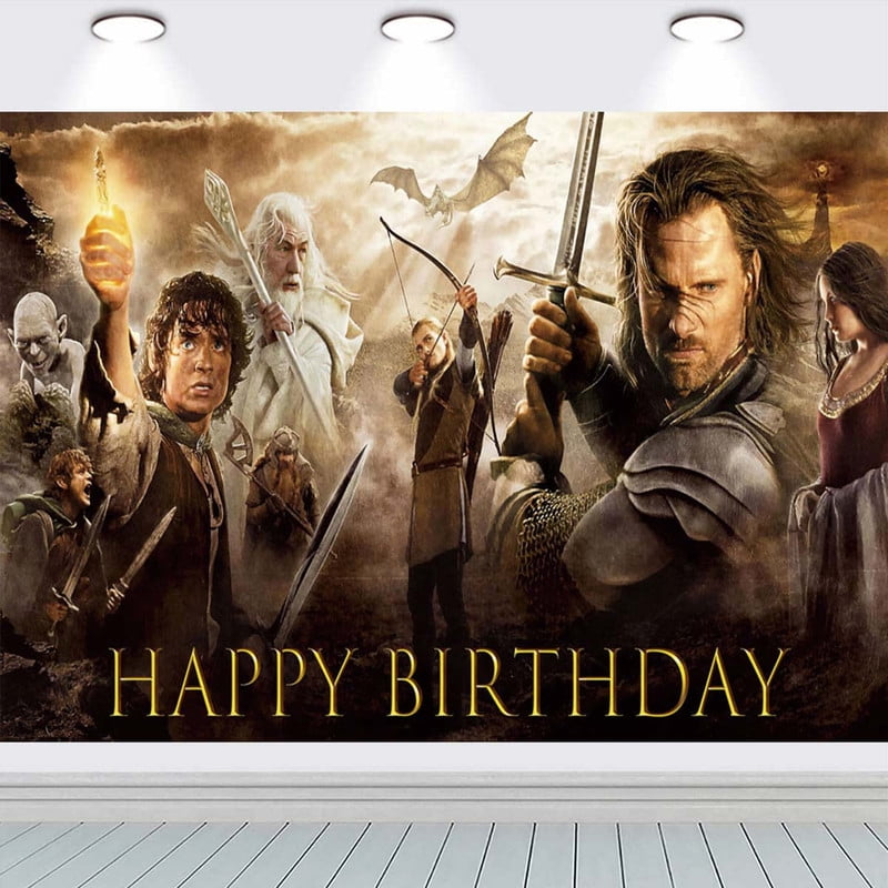 Lotr Banner Backdrop Background Taspestry Wall Decor Birthday Party ...