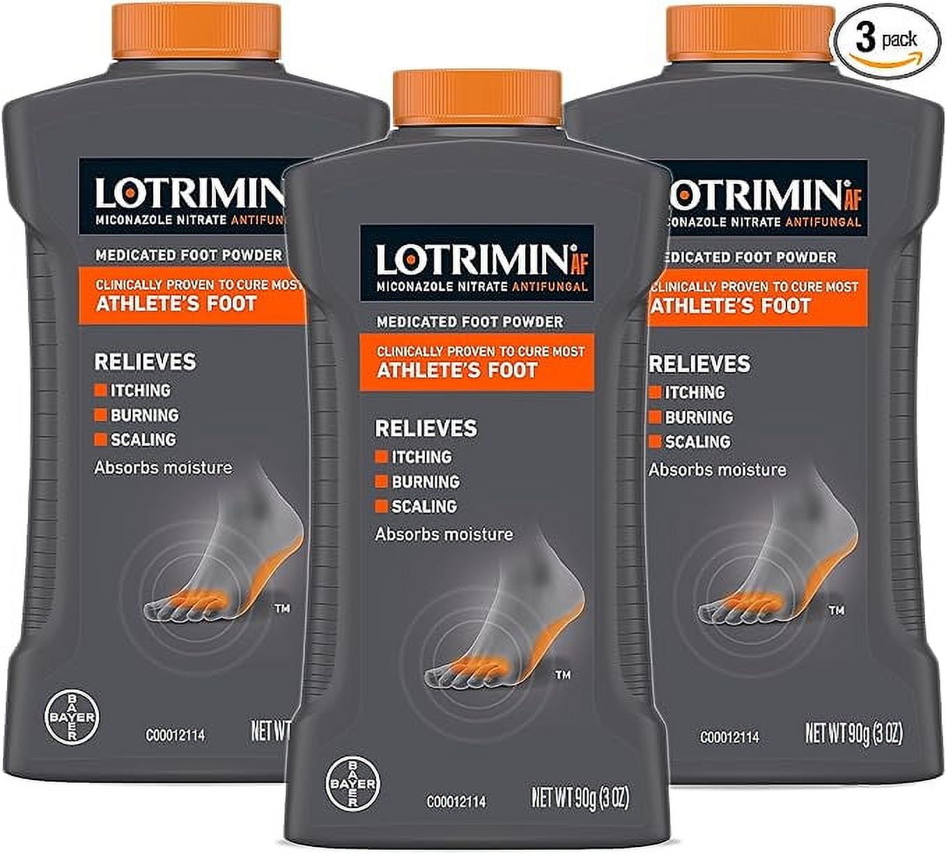 Lotrimin AF Athlete's Foot Antifungal Powder Miconazole Nitrate 2 ...