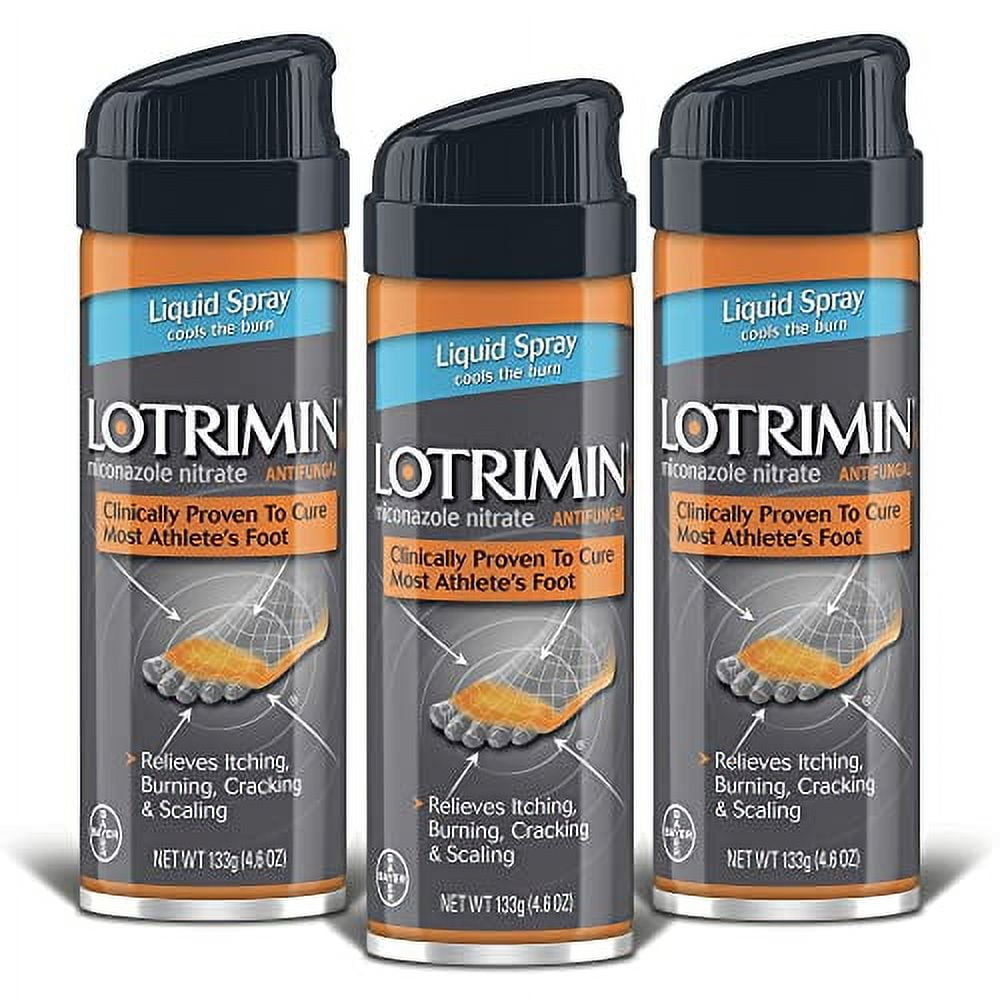 Lotrimin AF Athlete's Foot Liquid Spray, Miconazole Nitrate 2%, Proven ...