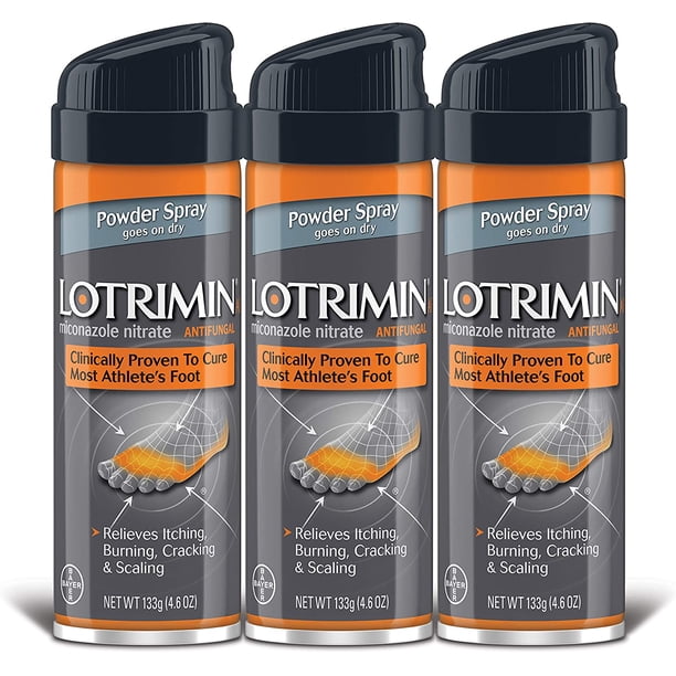 Lotrimin AF Athlete's Foot Powder Spray - Clinically Proven Antifungal ...