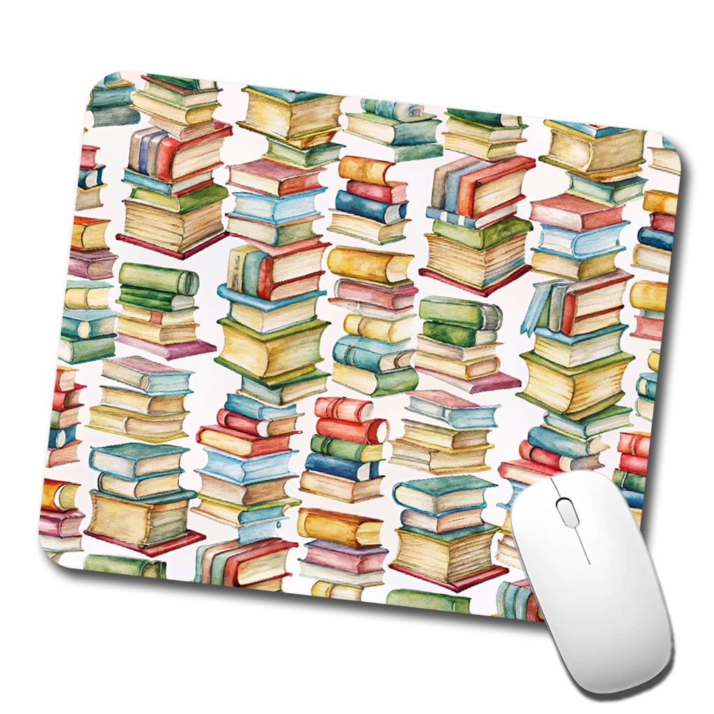 Lots Of Books Library Reading Reader Mouse Pad Low Profile Gaming Mat ...