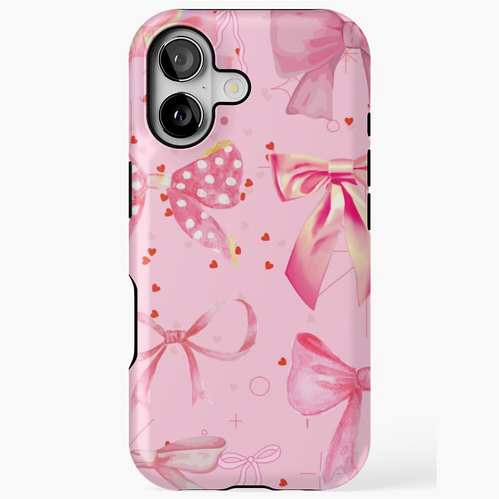 Lots Of Cute Coquette Bows Pattern Phone Case 17 16 15 14 13 12 11 Pro ...